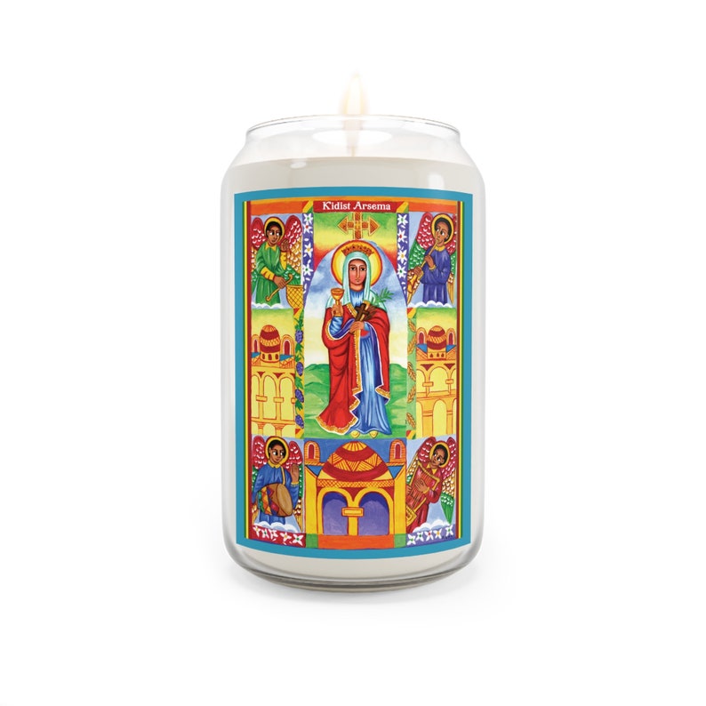 Saint Kidist Arsema Scented Candle: Divine Harmony & Sea Breeze ...