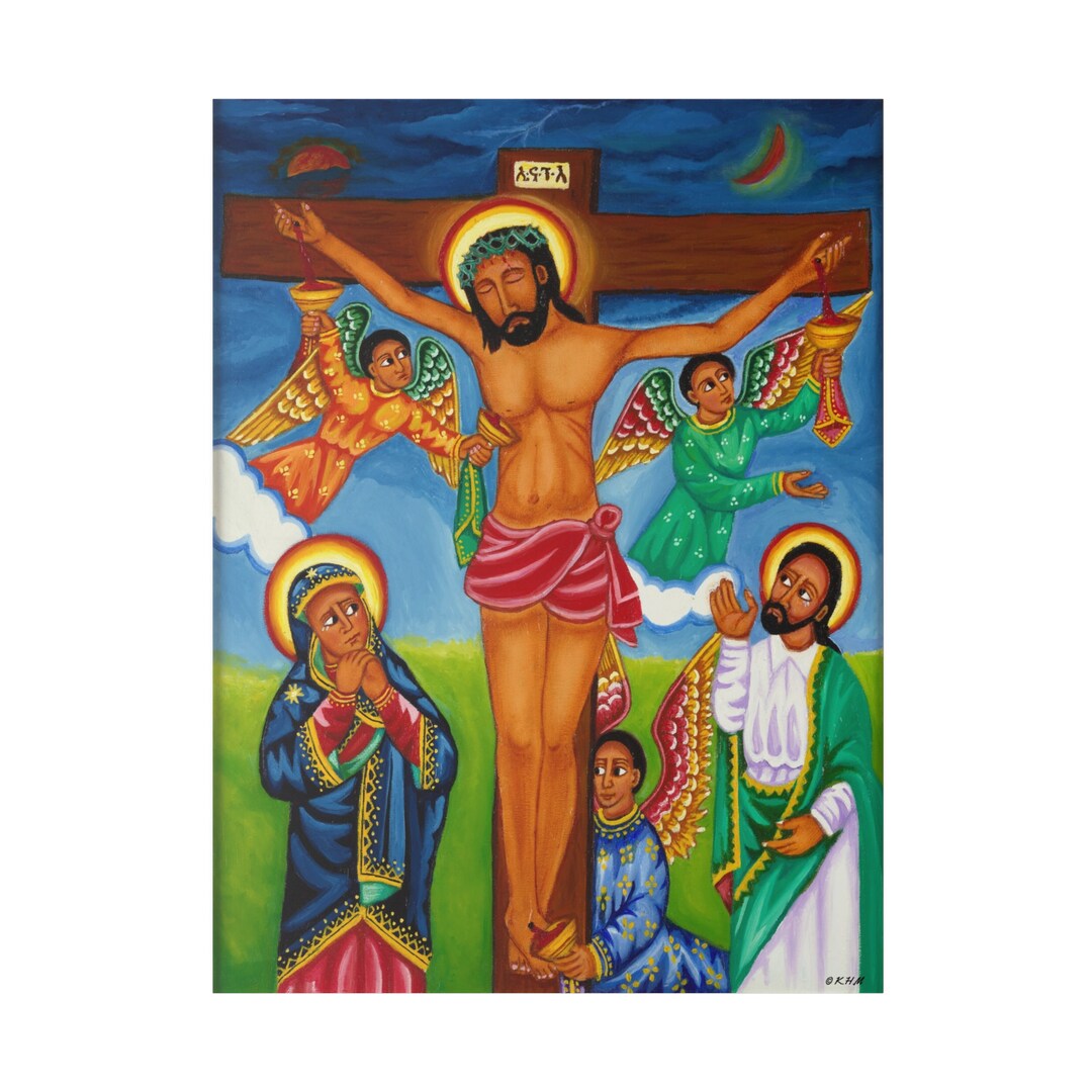 The Crucifixion of Lord Jesus Christ Matte Canvas Print, K. Haile ...