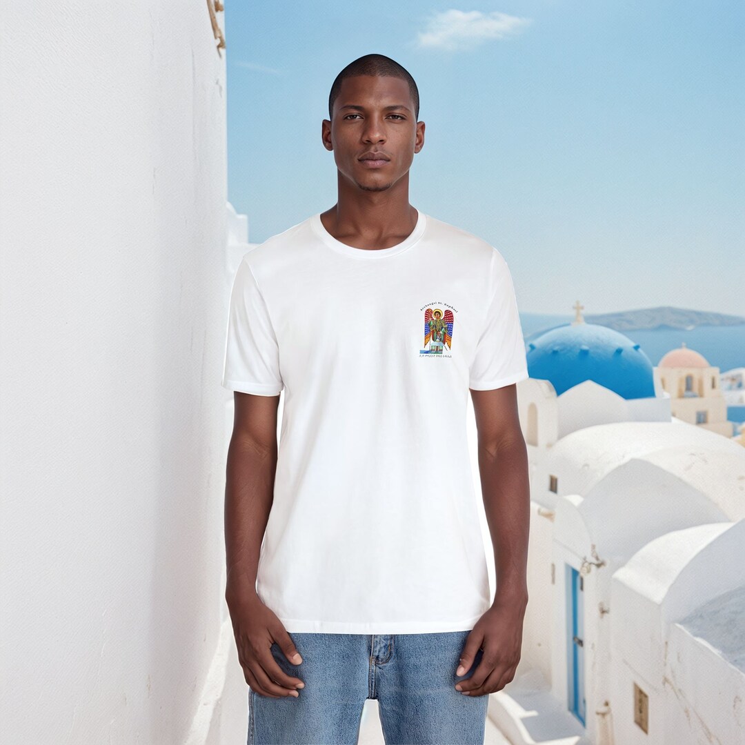 Archangel Raphael T-shirt: Ethiopian Art, Spiritual Christian Tee - Etsy