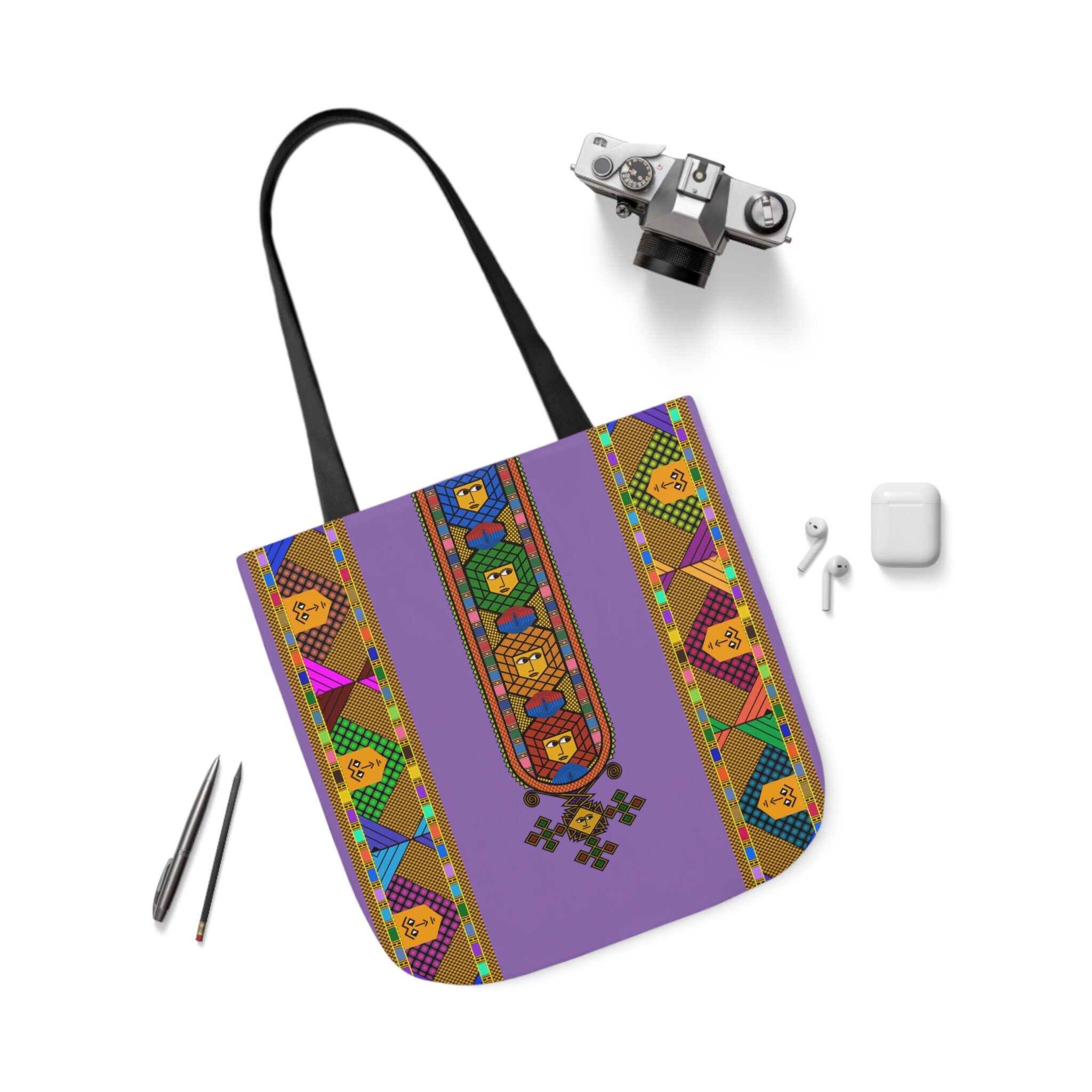 Queen of Sheba Tote Bag: Ethiopian Saba Tilet Design - Etsy