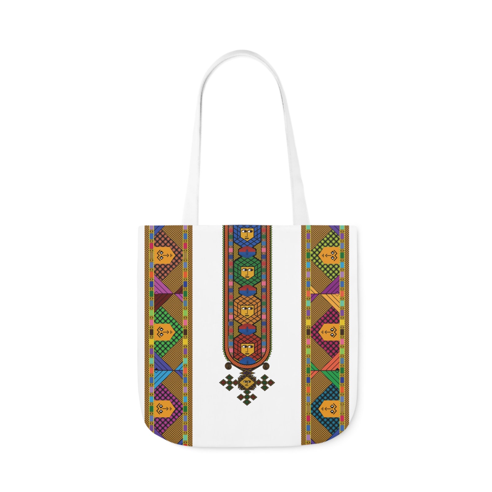 Ethiopian Queen of Sheba Tote Bag Saba Design Polyester Canvas ...