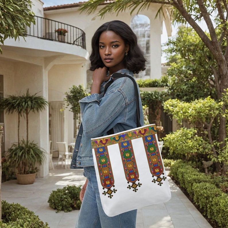Queen of Sheba Tote Bag: Tigray Art, Ethiopian Heritage - Etsy