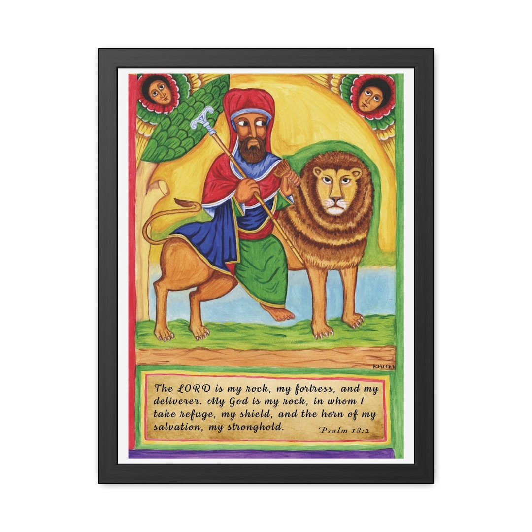Abba Samuel Wall Art Print | Ethiopian Christian Heritage | Handcrafted ...