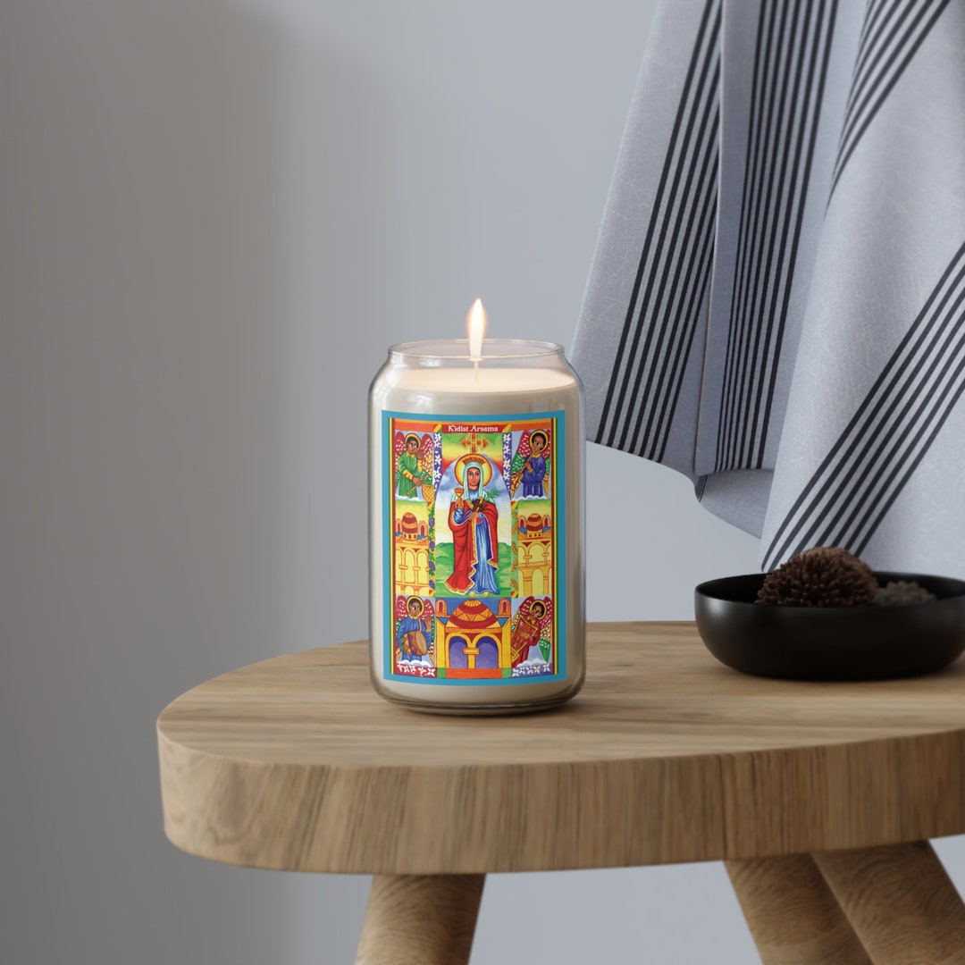 Saint Kidist Arsema Scented Candle: Divine Harmony & Sea Breeze ...