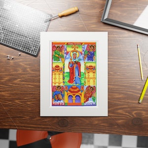 Saint Kidist Arsema Art Print: Ethiopian Christian Iconography - Etsy