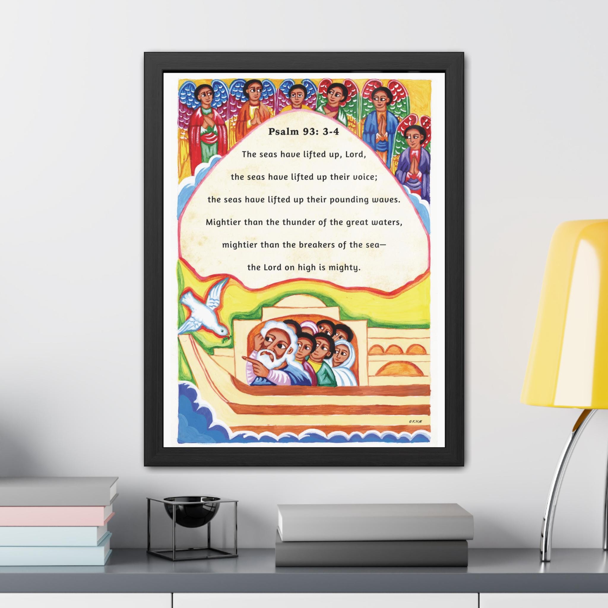 Divine Protection Art Print | Biblical Journey With Angels and Noah's ...