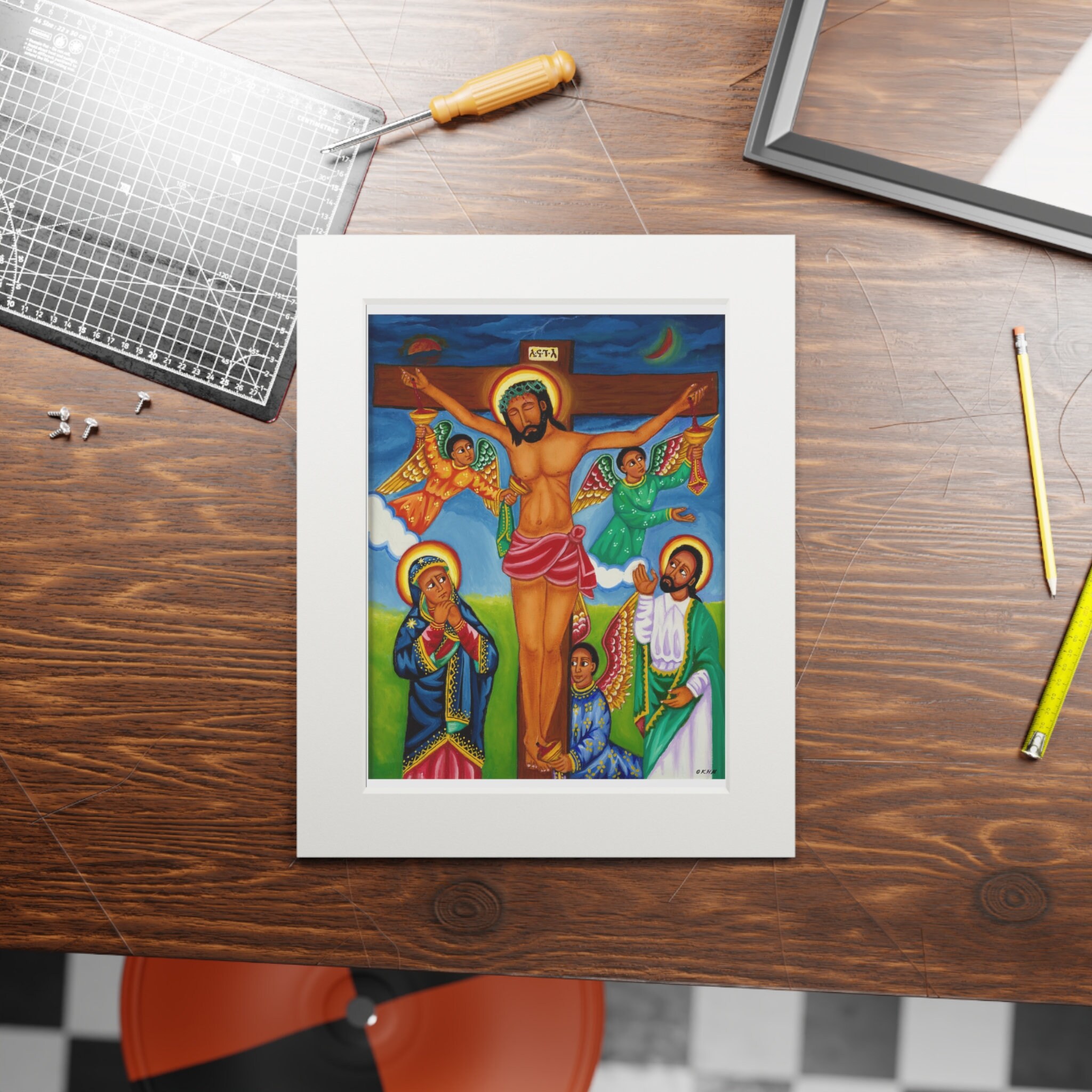 Fine Art Print: the Crucifixion of Lord Jesus Christ - Medhane Alem, K ...