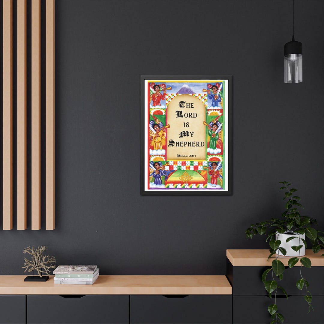 Mount Zion and Holy Ethiopian Cross Art Print | Psalm 23:1 ...