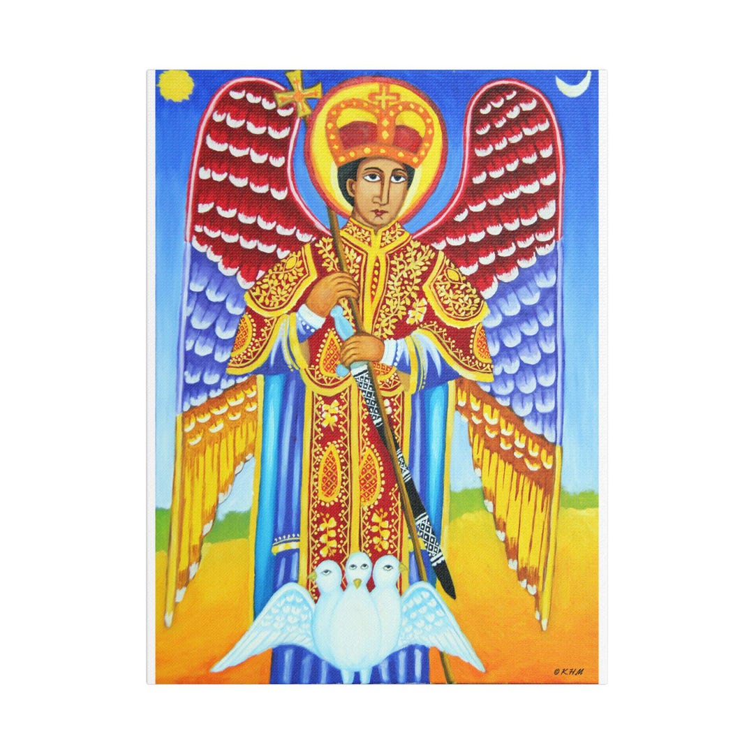 UK: Archangel St. Raguel Satin Canvas Art Print Divine Justice, Harmony ...