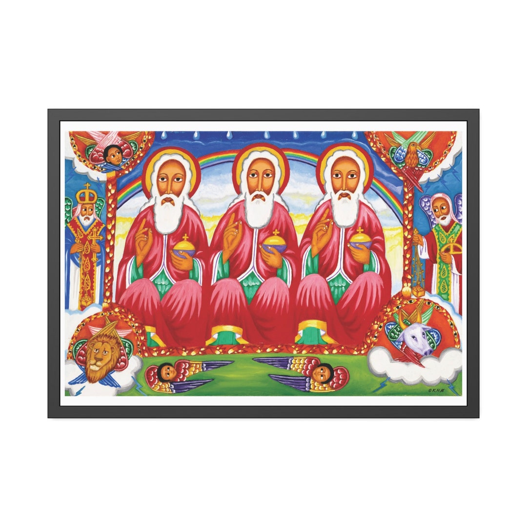 Kidus Selassie Holy Trinity Framed Paper Poster Fine Art or Semi-gloss ...
