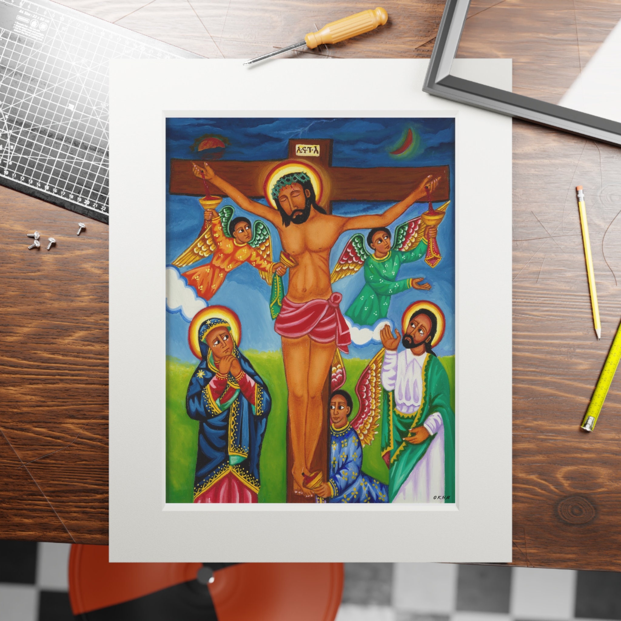 Fine Art Print: the Crucifixion of Lord Jesus Christ - Medhane Alem, K ...