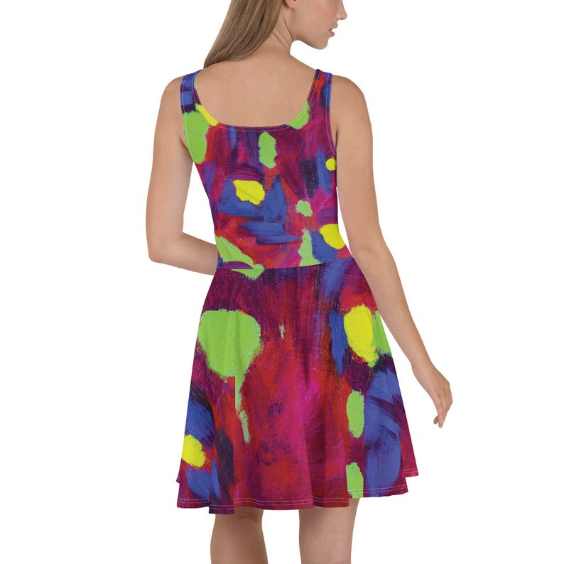 Beckie Renee Artistic Design Sporty Sleeveless Short Dress Tank Top ...