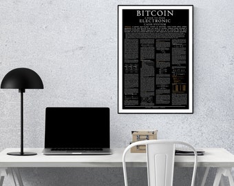 Bitcoin Whitepaper Poster - Etsy