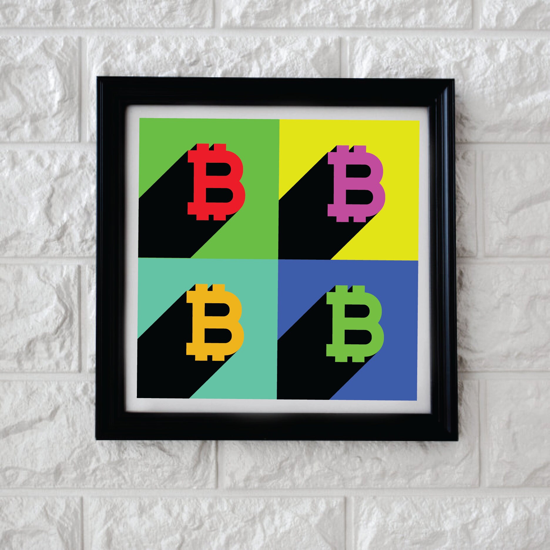 Bitcoin Art Pop Art Andy Warhol Style Poster Print - Etsy