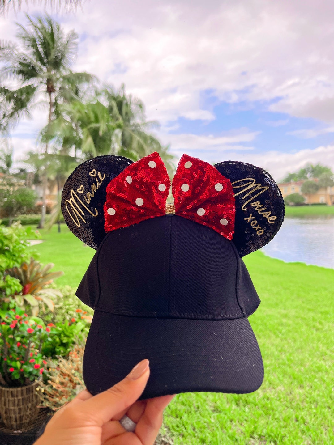 Minnie Mouse Baseball Cap Minnie Mouse Hat Minnie Hat - Etsy