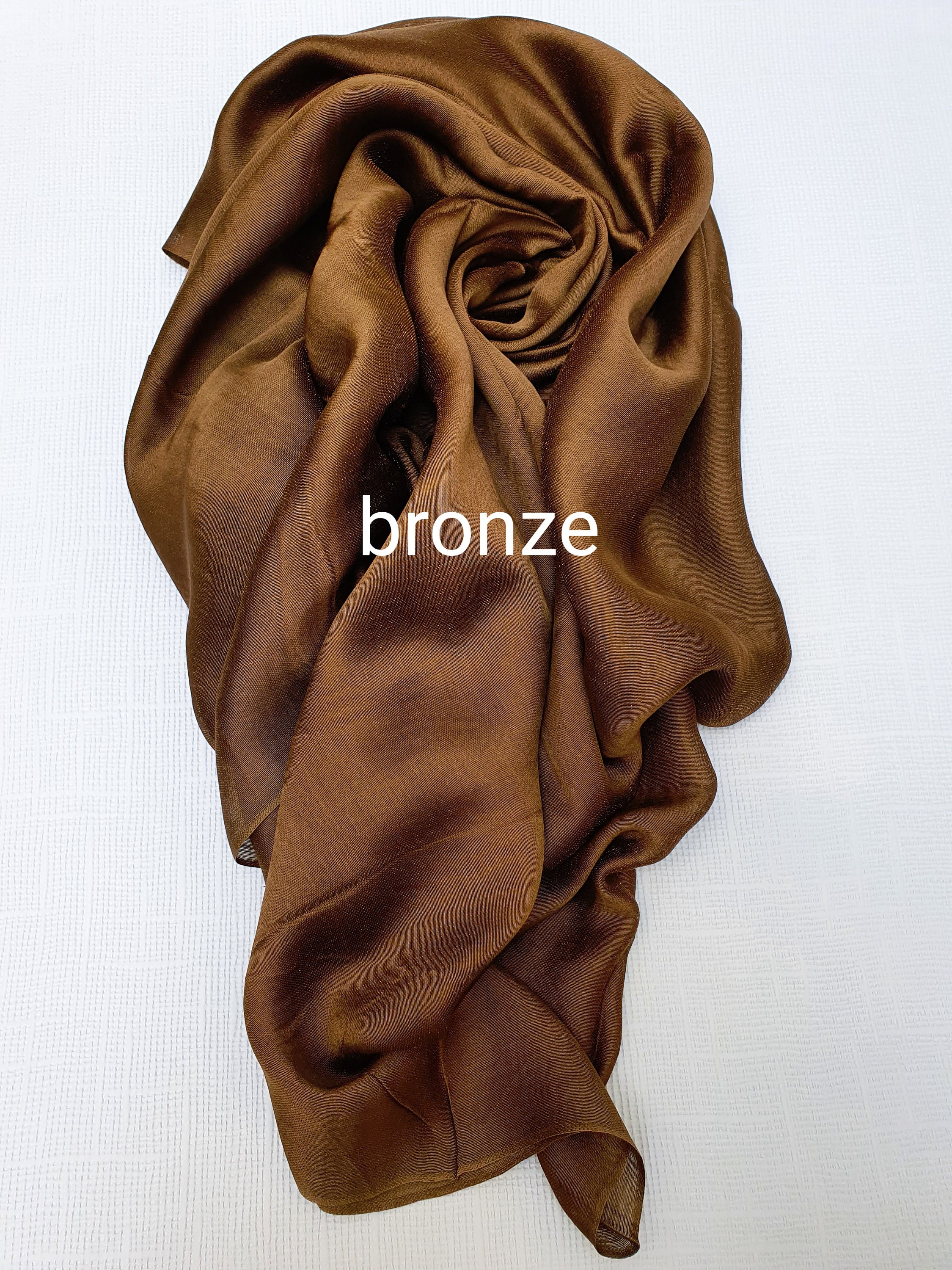 New Viscose Silky Shiny Women Maxi Wedding Hijab Matching | Etsy