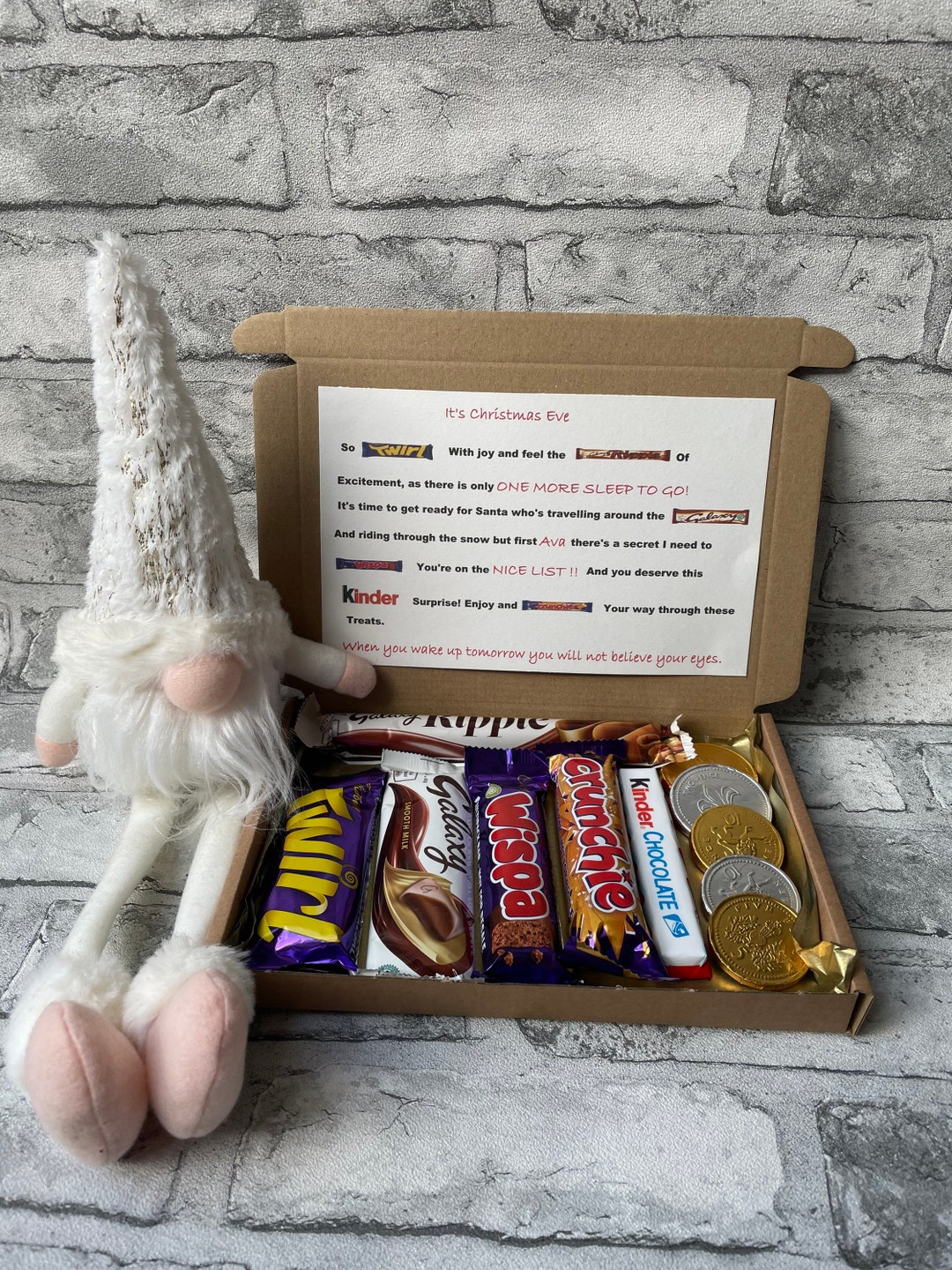 Christmas Eve Treat Box Gift Chocolate - Etsy