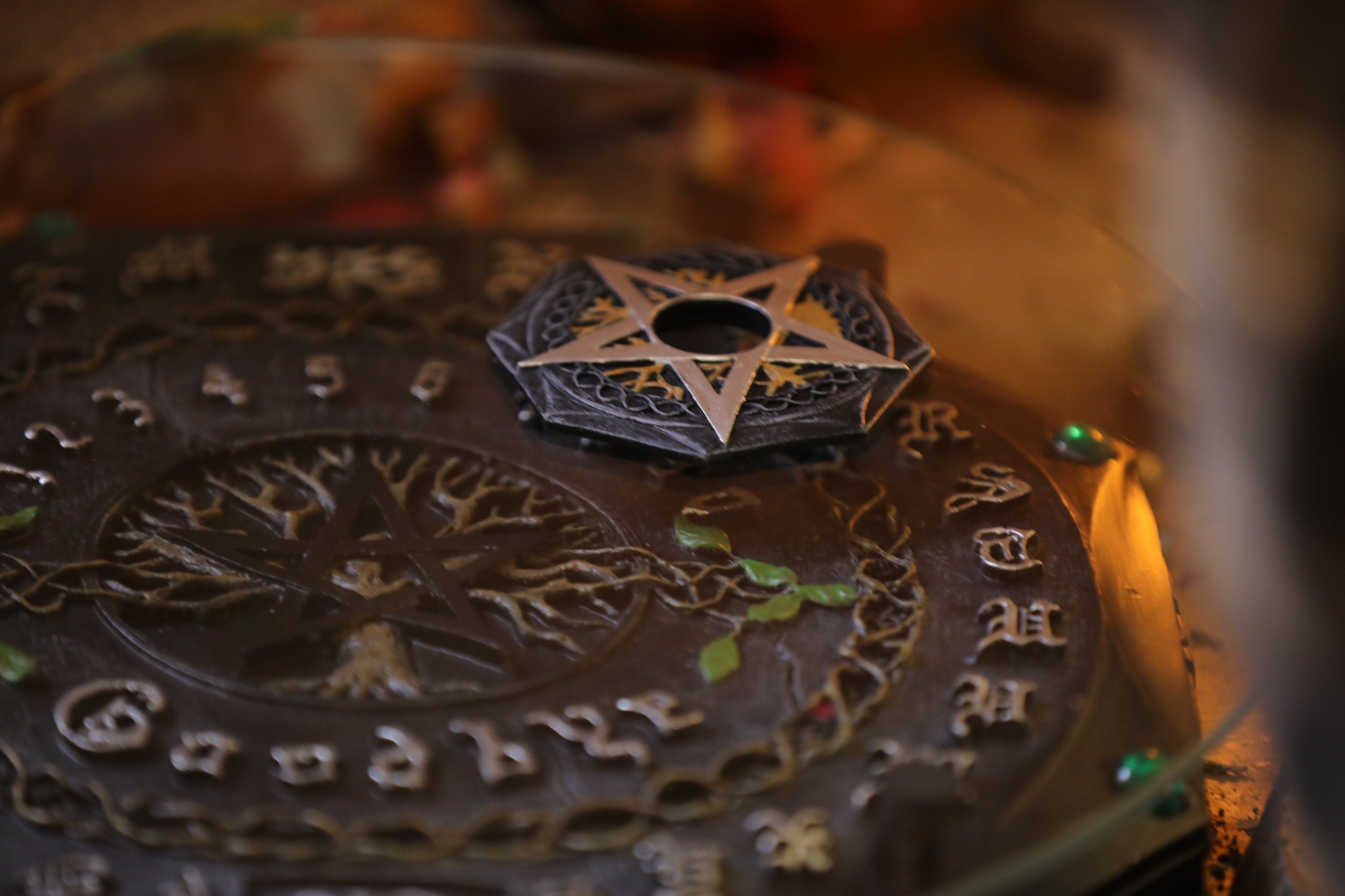 Pagan Spirit Board Pentacle and Tree of life