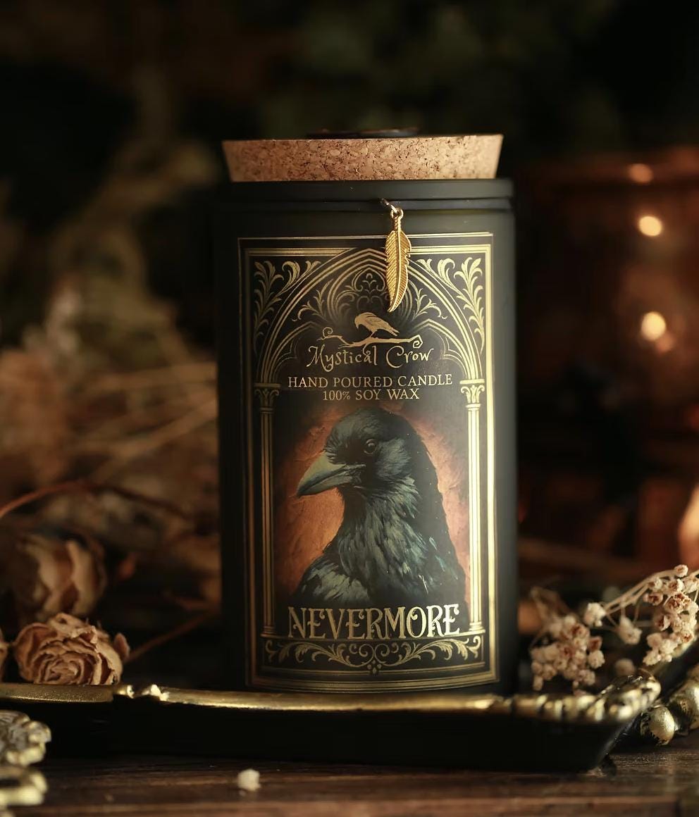 NEVERMORE Dark Academia Candle Collection SOY - Victorian Gothic ...
