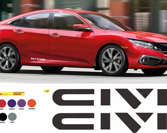 Honda civic sticker | Etsy