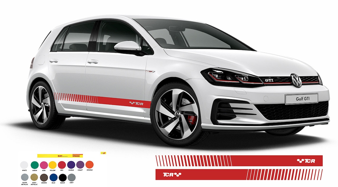 VW TCR strip Sticker Golf sticker GTI R32 R line volkswagen | Etsy