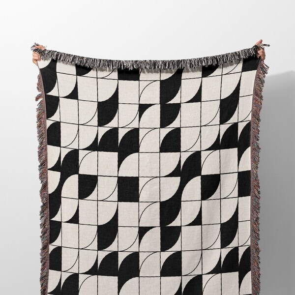Geometric Blanket - Etsy