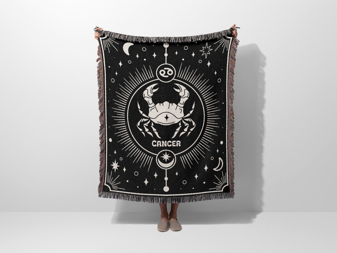 Zodiac Cancer Sign Birthday Gift for Astrology Lover, Black and White ...