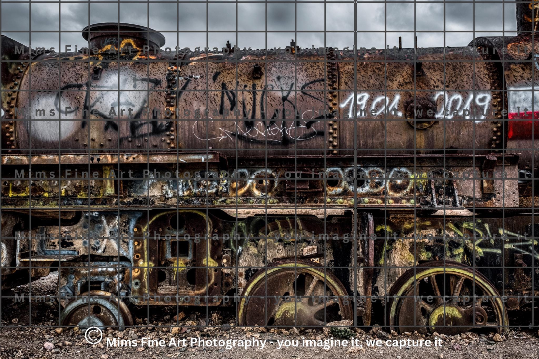 American Dream| the Last Train Wall Art | Abandoned Locomotive Art ...