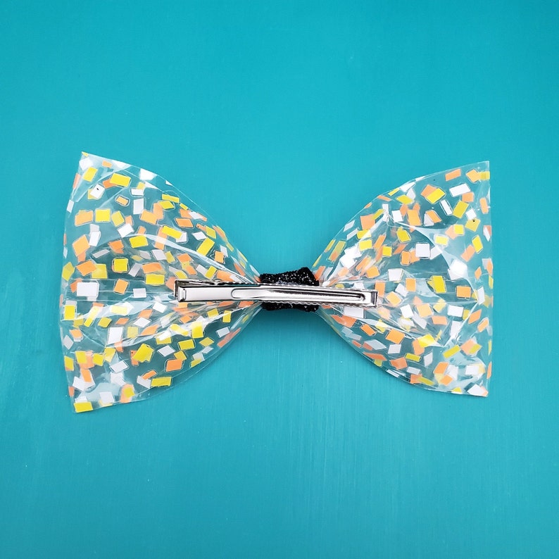 Candy Corn Confetti Bow 5 Inches - Etsy