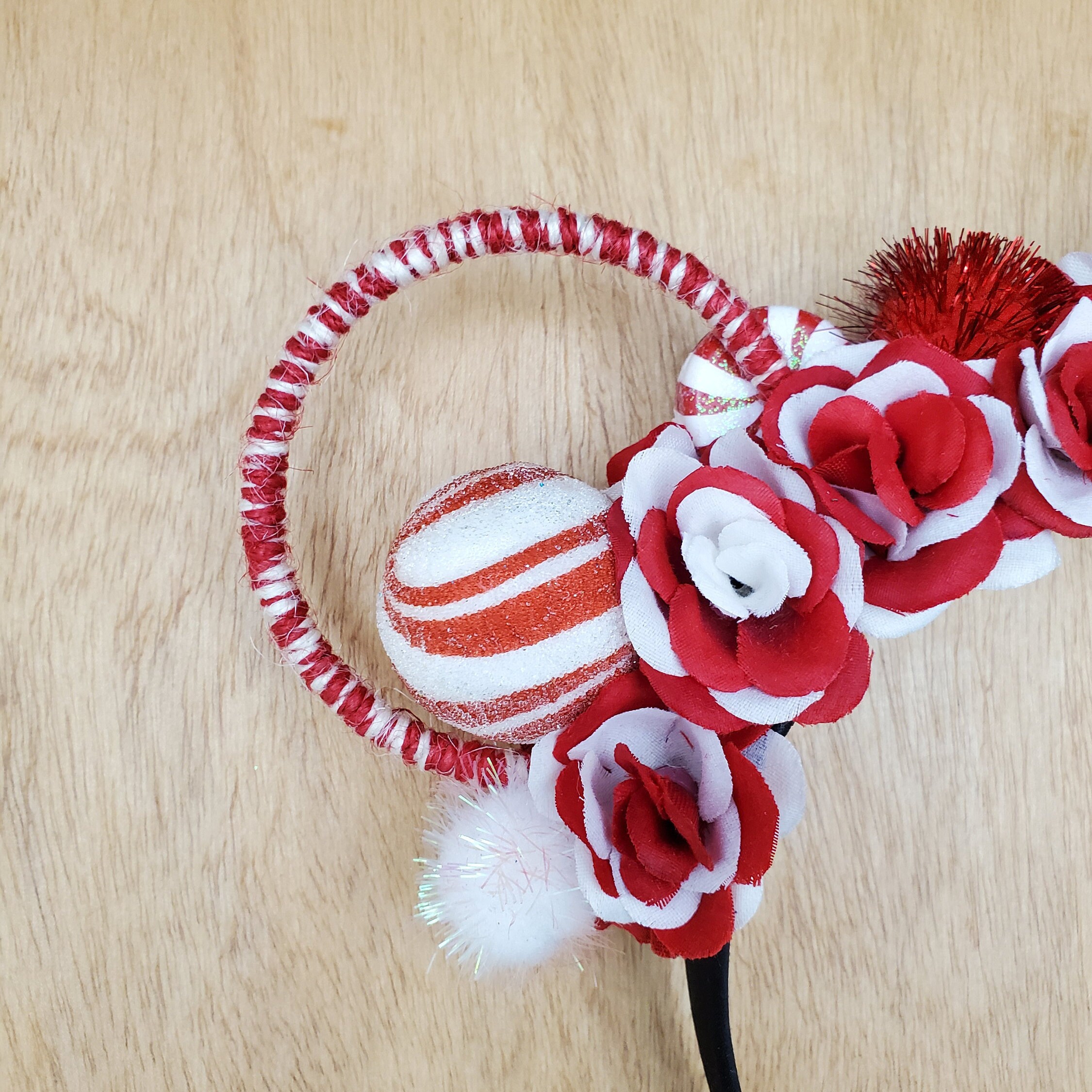 Candy Cane Mickey / Minnie Mouse Ears - Etsy