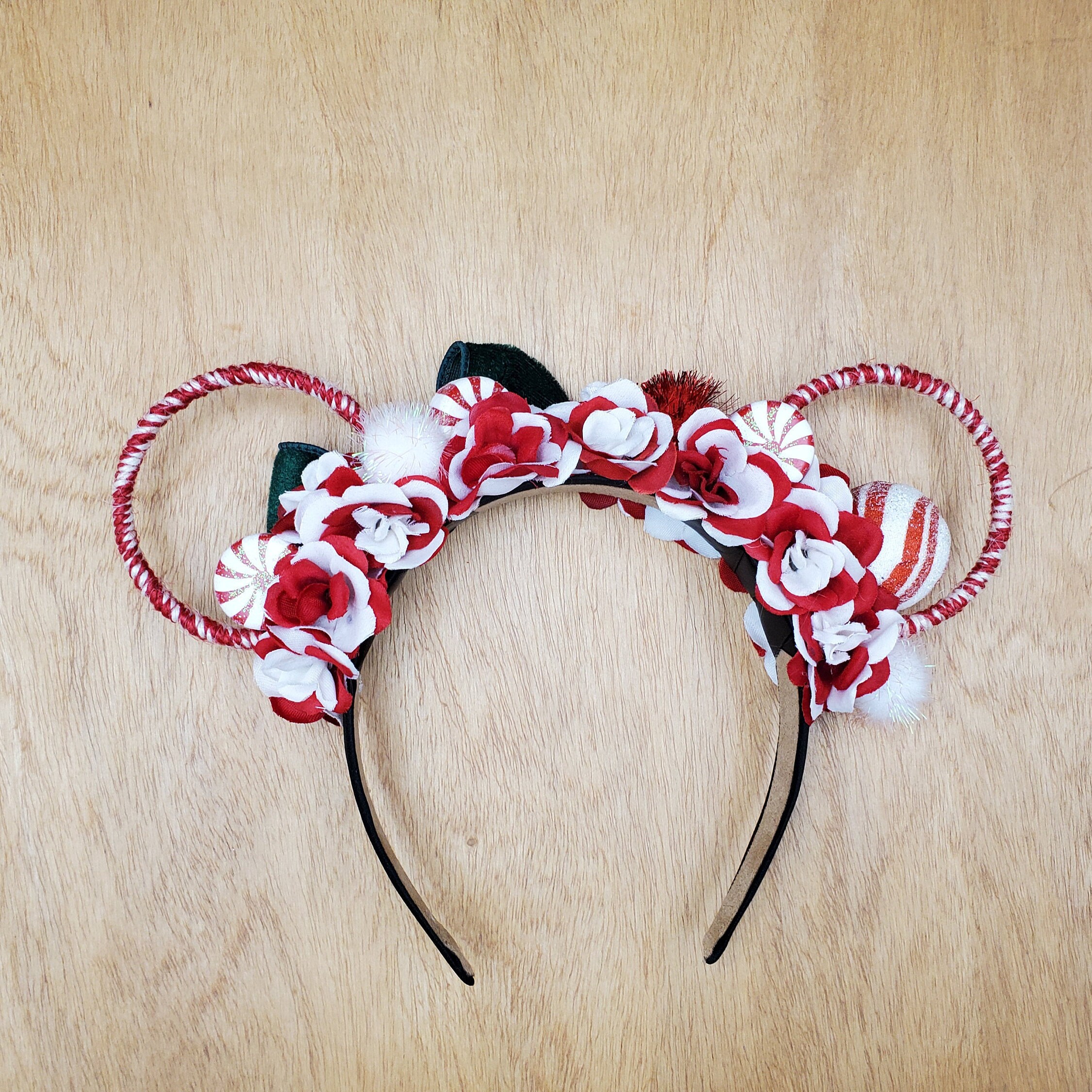Candy Cane Mickey / Minnie Mouse Ears - Etsy