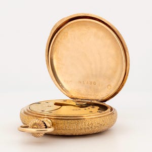 Antique 1902 14k Yellow Gold american Waltham Watch Co Double Hunter ...