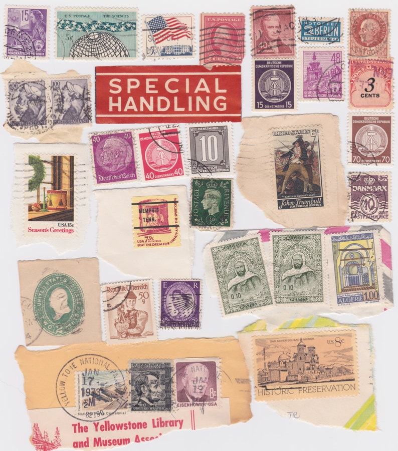 Grab Bag of Over 290 Vintage Canceled Stamps - Etsy