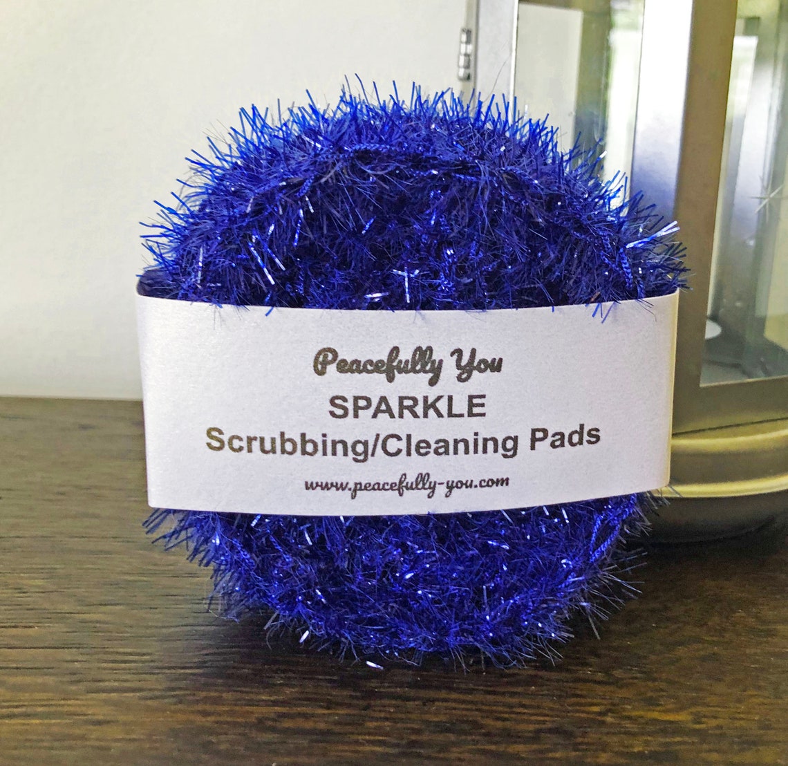 Set of 4 SPARKLE Dish Scrubbies/cleaning Pads Pot & Pan Sponge and ...