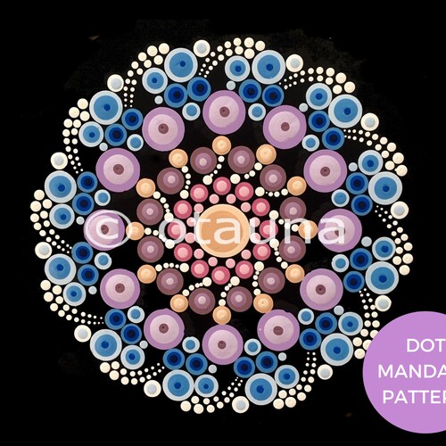 Cheerful: PDF Dot Mandala Pattern Instructions - Etsy