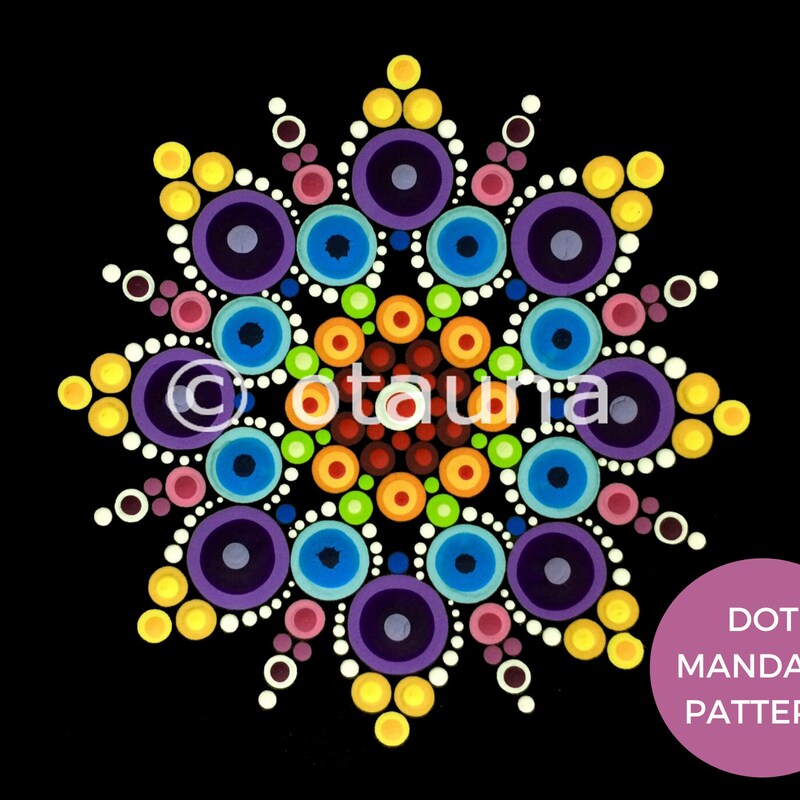 Dot Mandala Pattern - Etsy