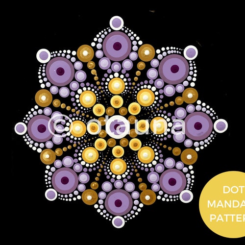 Cheerful: PDF Dot Mandala Pattern Instructions - Etsy