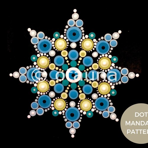 Cheerful: PDF Dot Mandala Pattern Instructions - Etsy