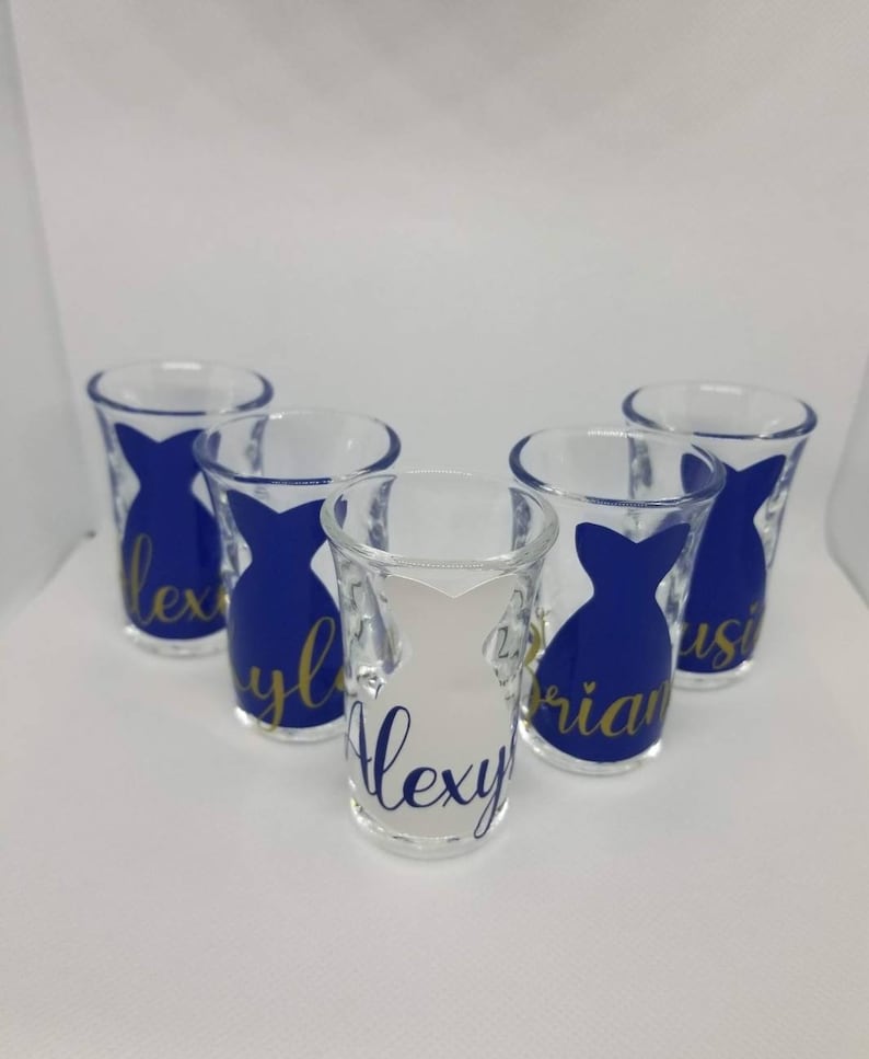 Bridal Party Shot Glass Set | Etsy