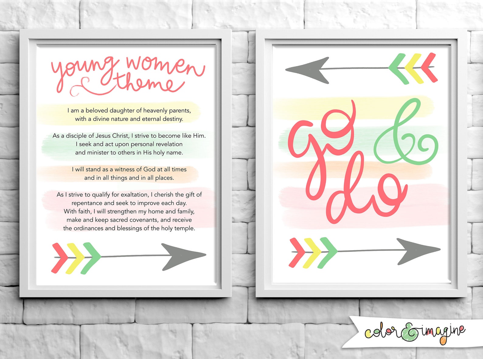 New YW Theme Set Arrow Young Women Theme LDS Youth Theme - Etsy
