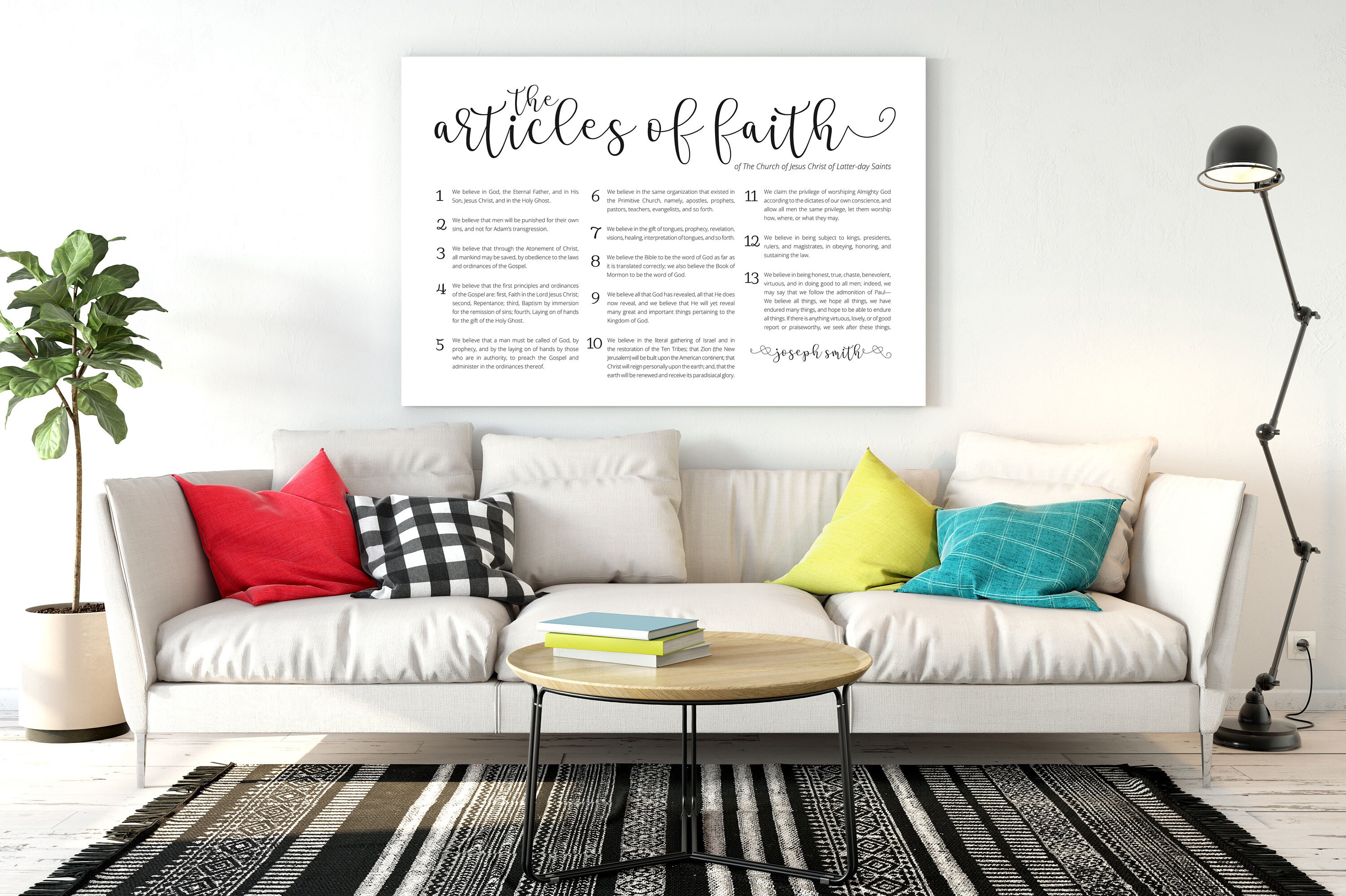 Articles of Faith Poster Poster Printable Instant Download LDS Art ...