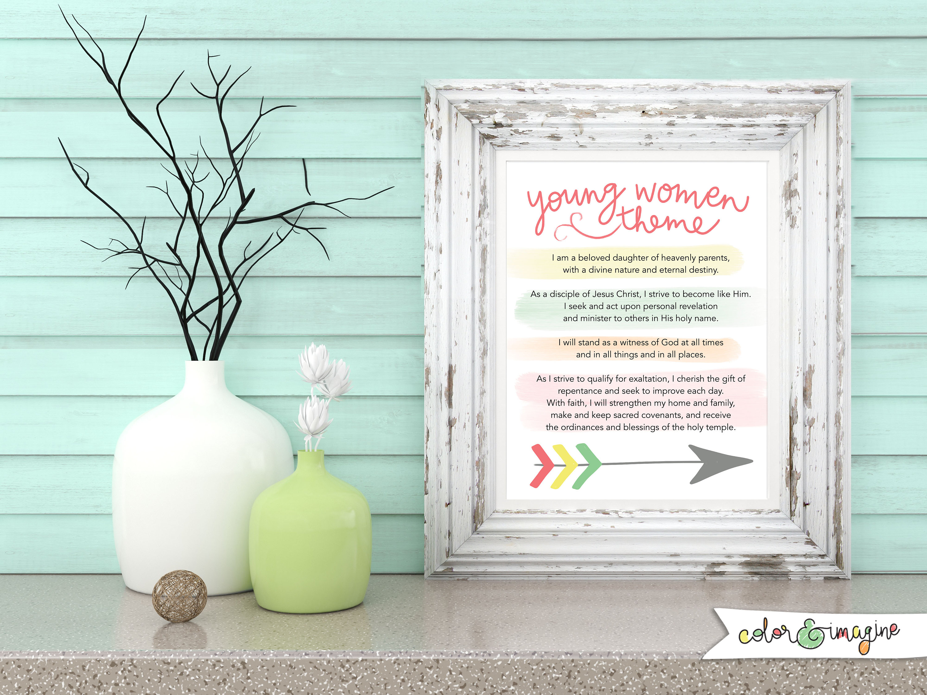 New YW Theme Set Arrow Young Women Theme LDS Youth Theme - Etsy