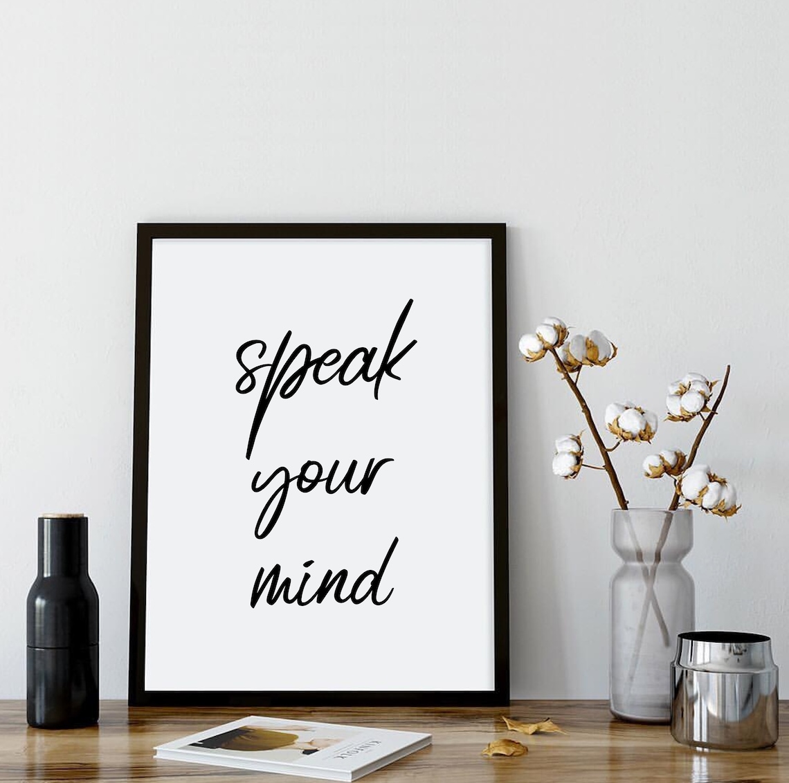 Speak Your Mind Digital Wall Art Home Decor - Etsy