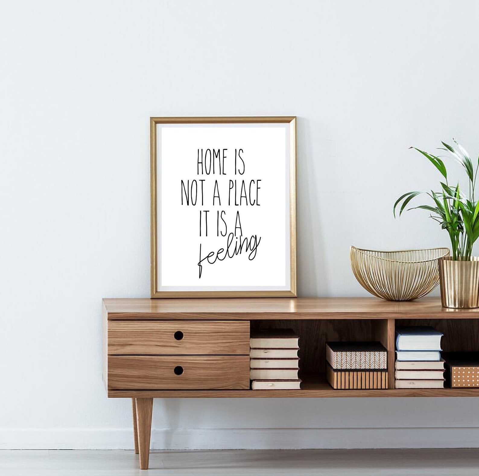 Home is Not a Place It is a Feeling Home Decor Digital Art - Etsy