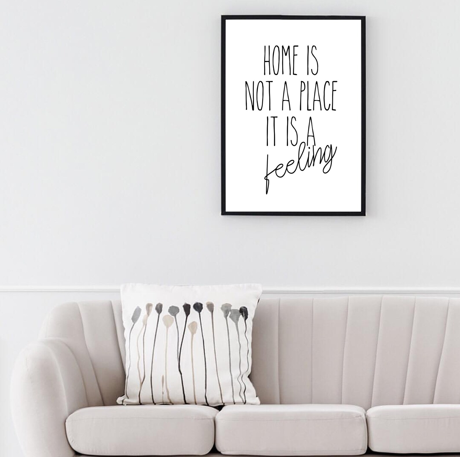 Home is Not a Place It is a Feeling Home Decor Digital Art - Etsy