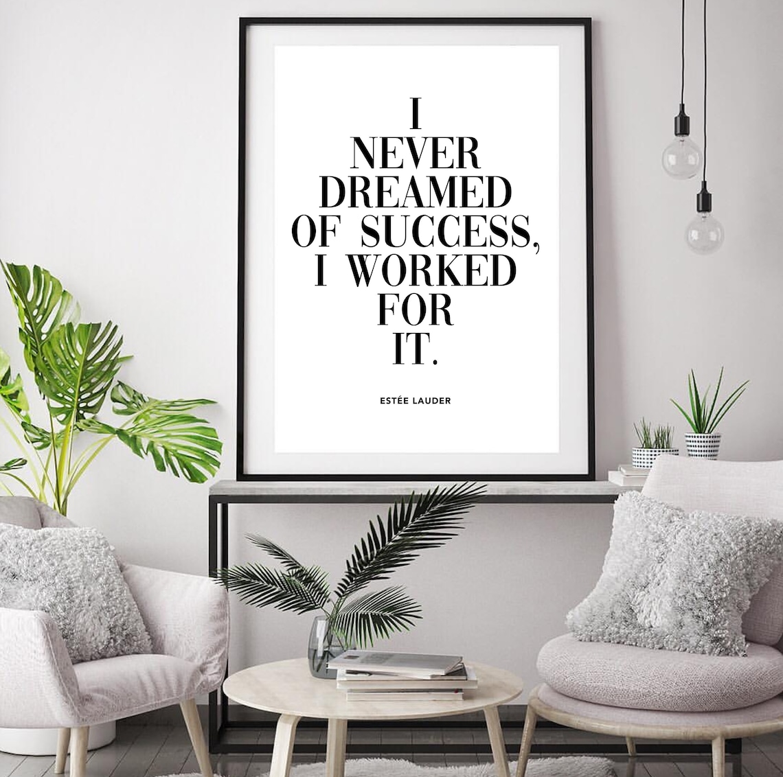 Success Quote Wall Art Poster, Digital Art, Digital Wall Print, Digital ...