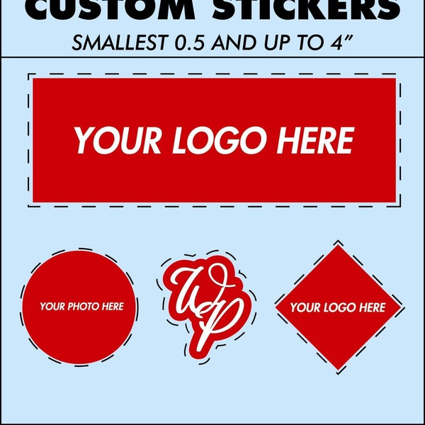 Custom 0.5 Inch Stickers - Etsy