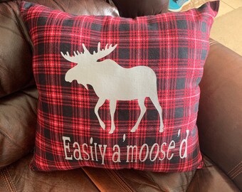Moose pillow | Etsy