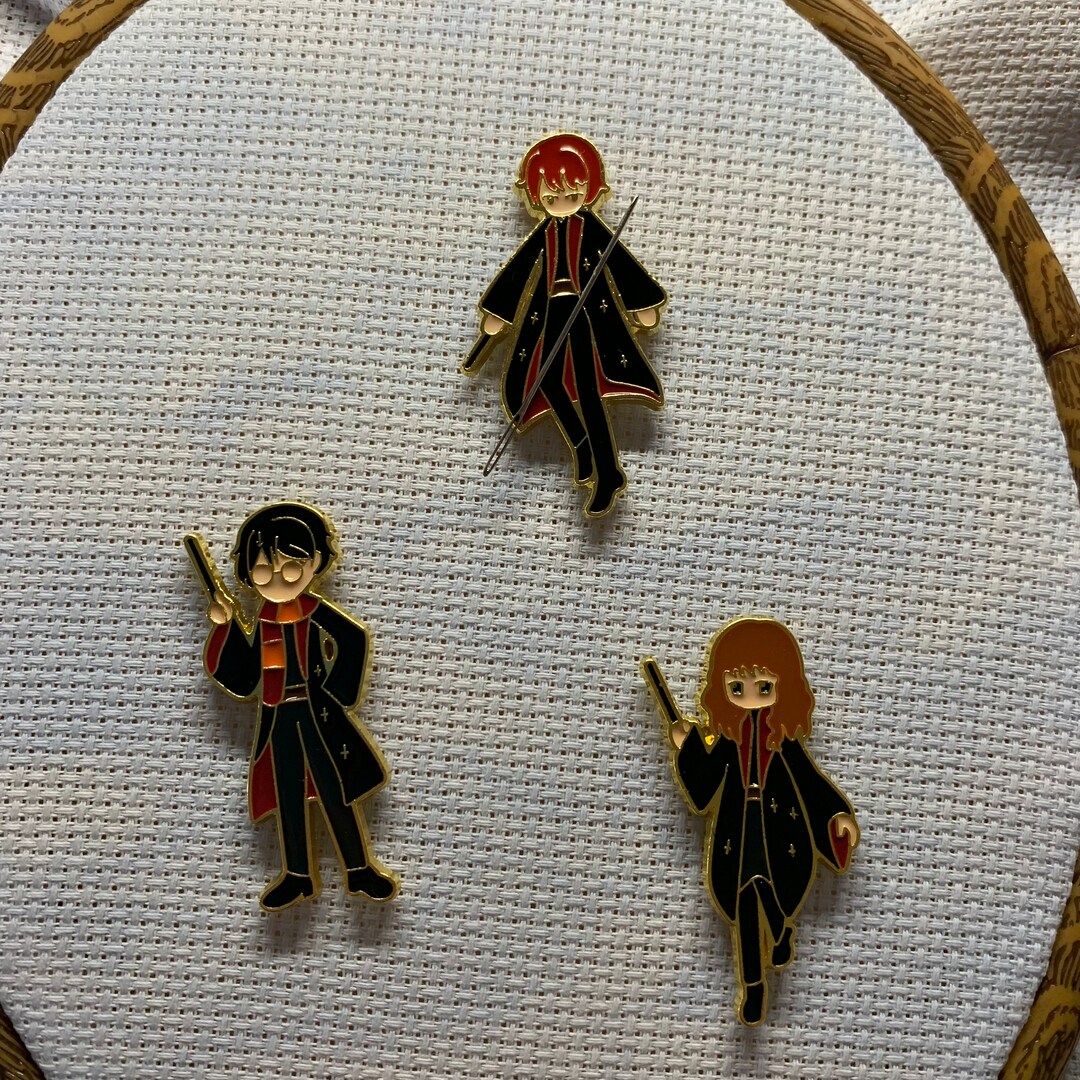 Harry Potter Wizard Character Needle Minder - Etsy