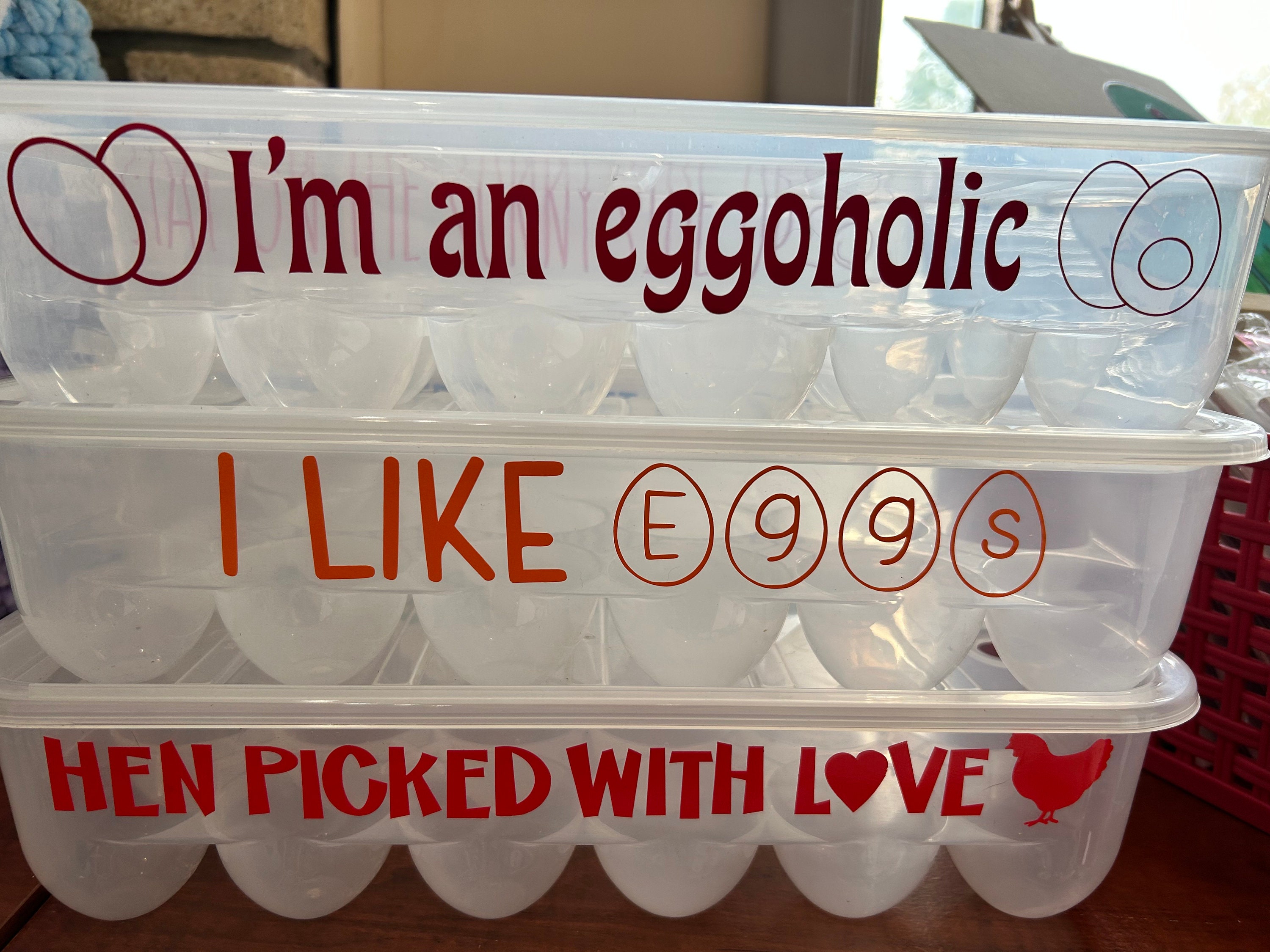 Plastic Egg Cartons Choose Your Phrase - Etsy